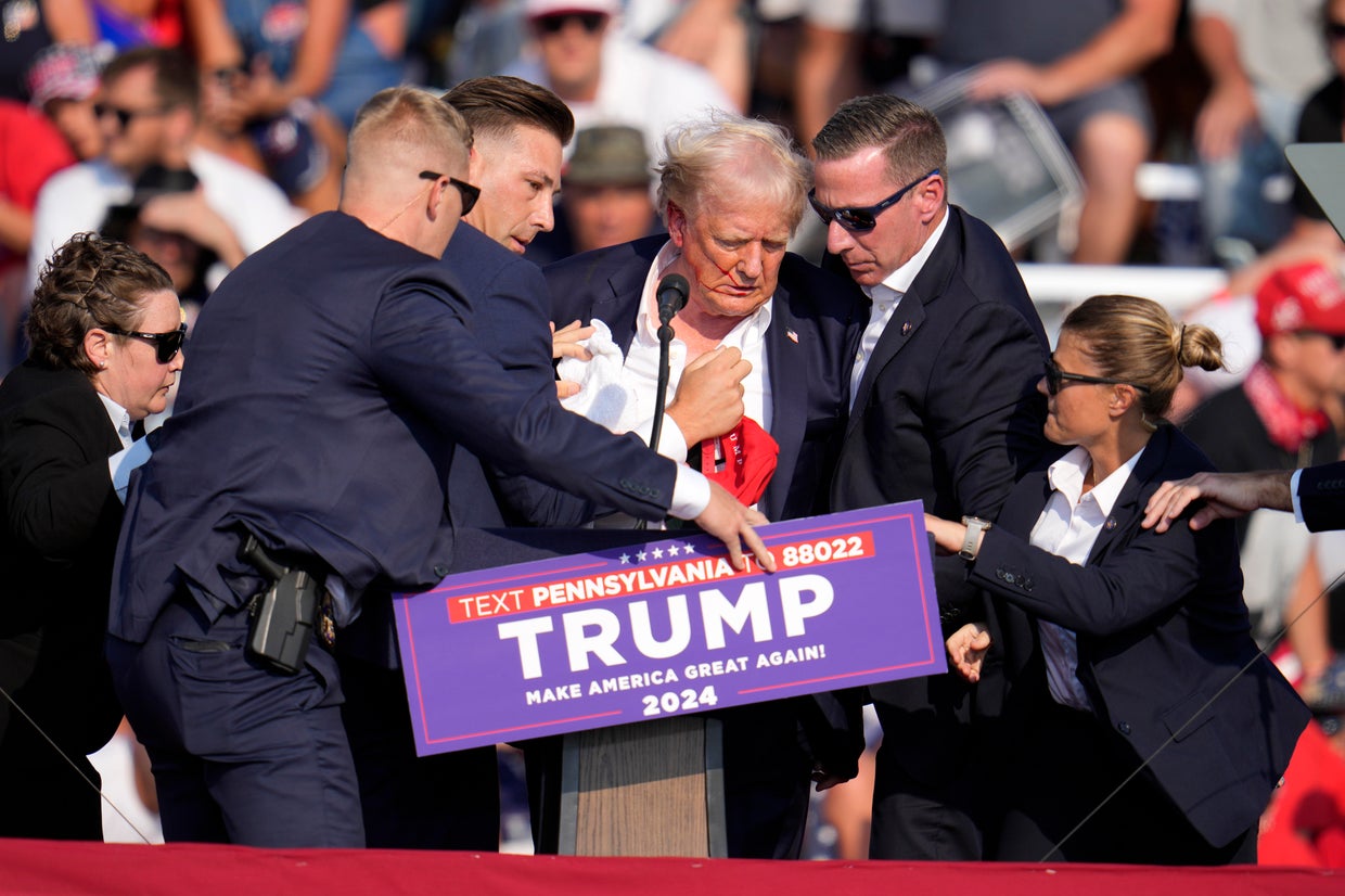 Trump safe after rally shooting, says bullet struck his ear; gunman and ...