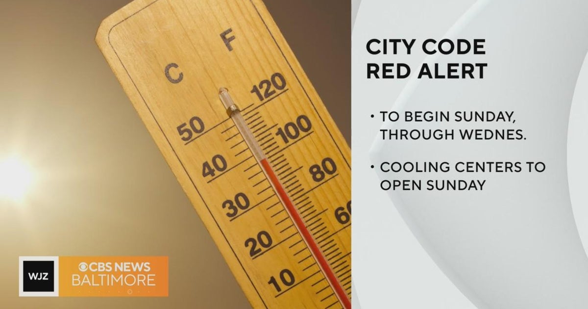 Code red extreme heat alert declared in Baltimore City for Sunday ...