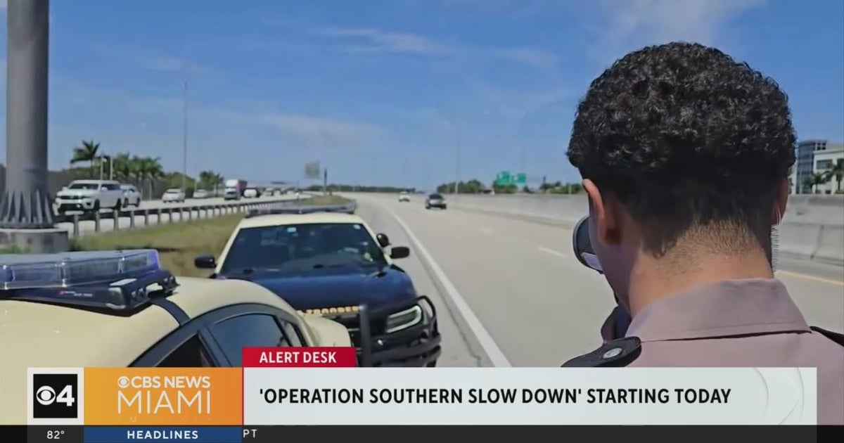 "Operation Southern Slow Down" starts in Florida - CBS Miami