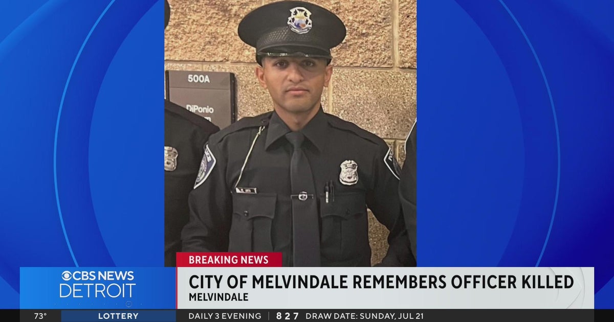 Melvindale community remembers police officer who was killed in the ...