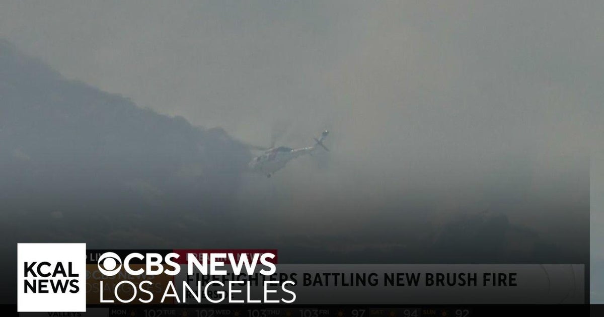 Fire crews battling 3rd wildfire in Riverside County - CBS Los Angeles