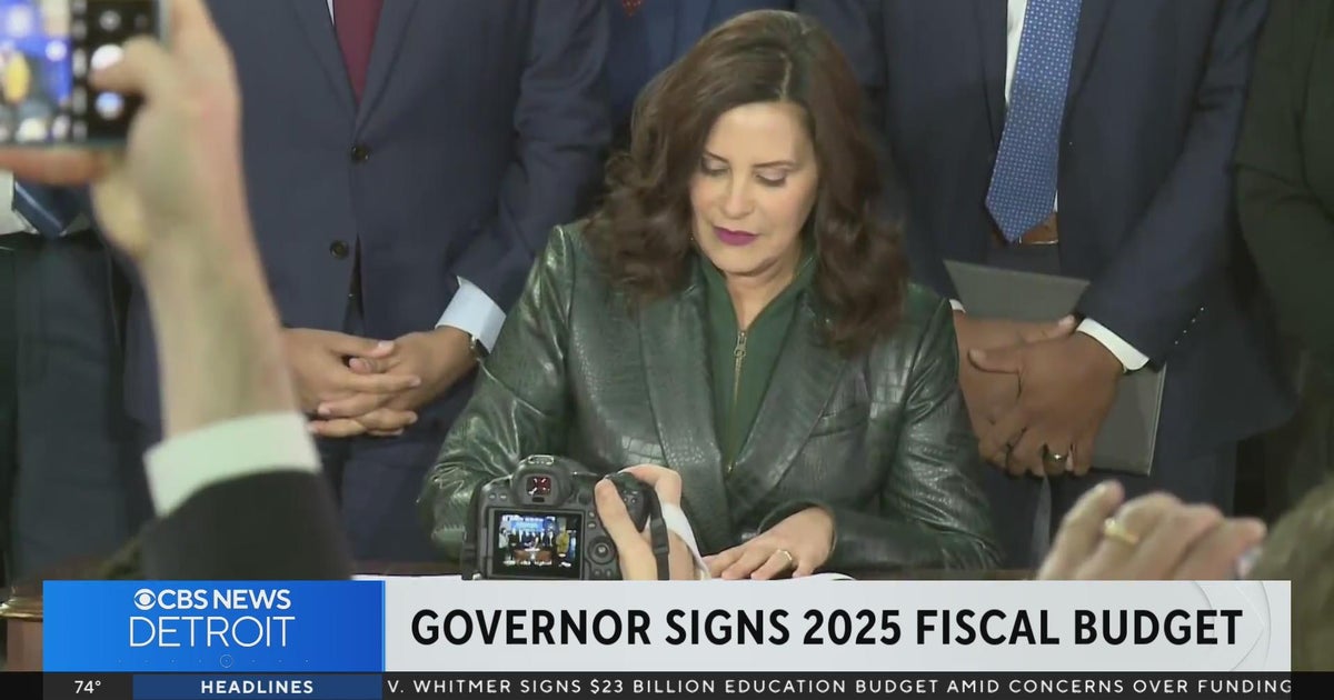 Gov. Whitmer signs $82.5 billion Michigan's 2025 budget - CBS Detroit