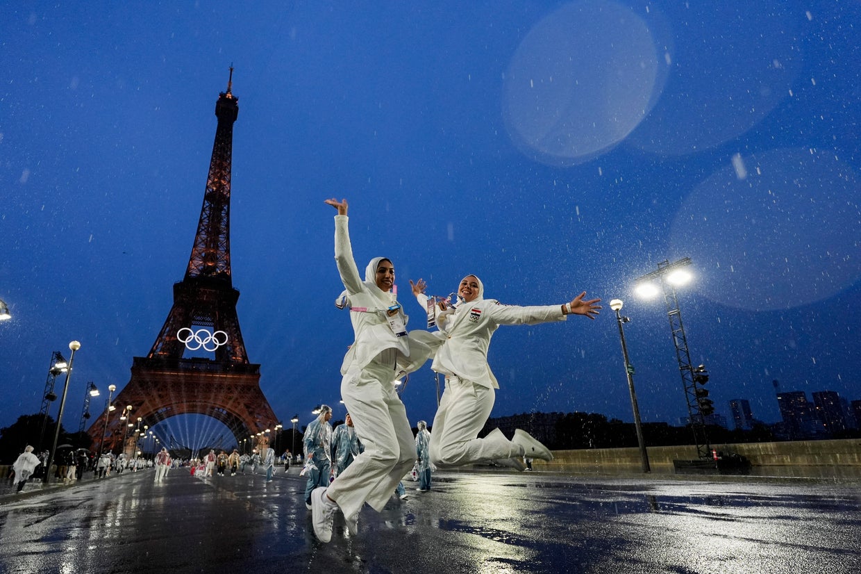 See photos of the Paris Olympics opening ceremony - CBS News