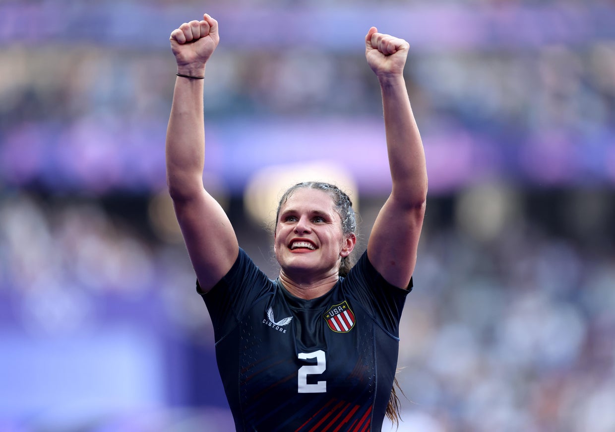 Team USA medals for first time in Paris Olympic women's rugby, beating ...