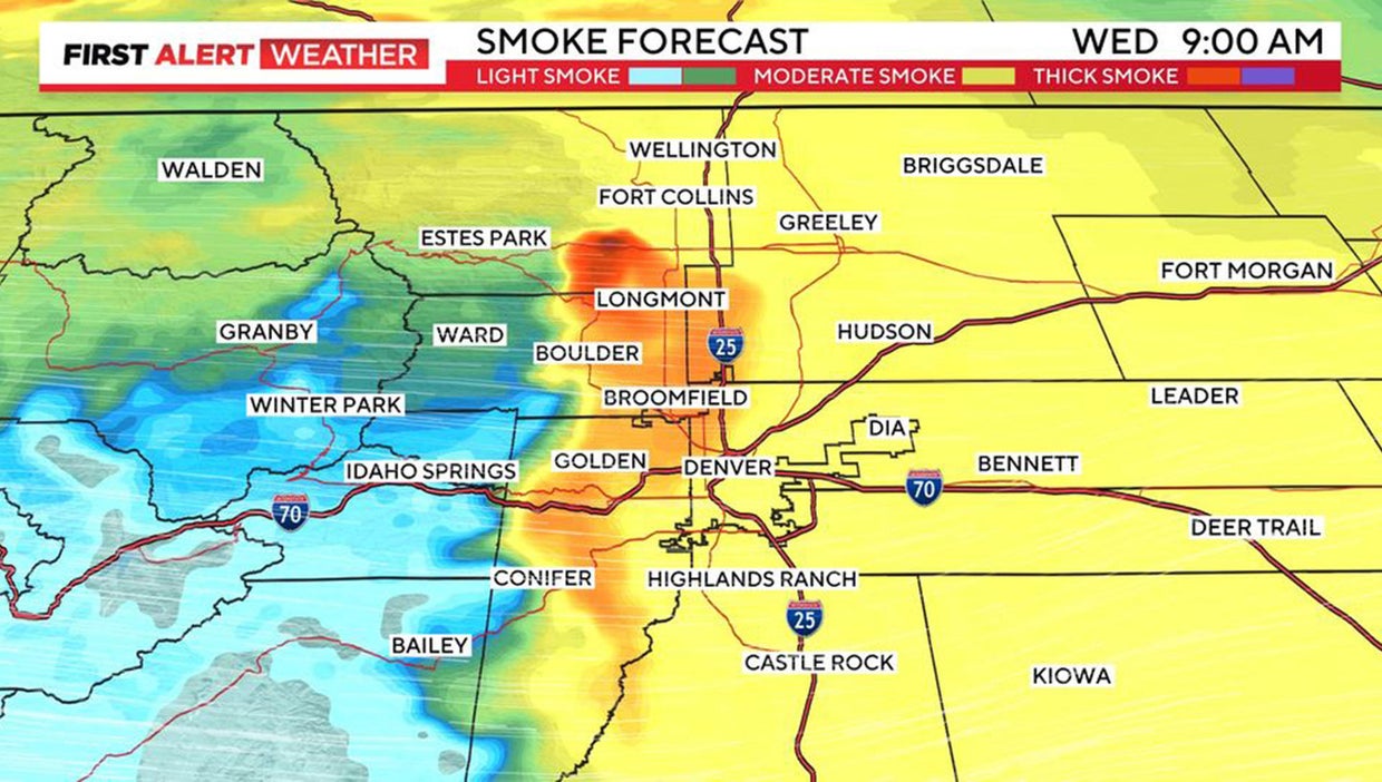 Wildfire smoke expected to move into Denver metro area on Wednesday ...