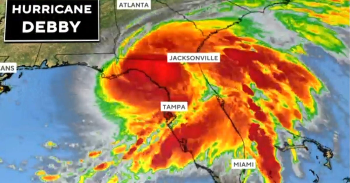 Hurricane Debby makes landfall in Florida - CBS News
