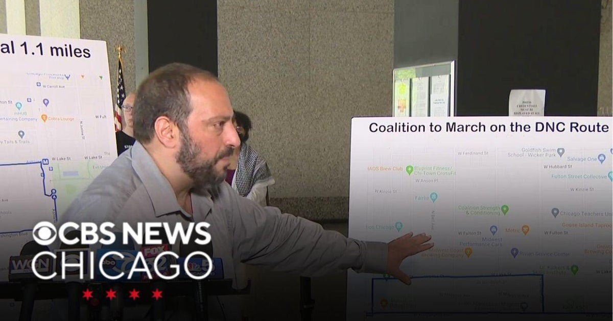 Judge again delays key decision for DNC protest route - CBS Chicago