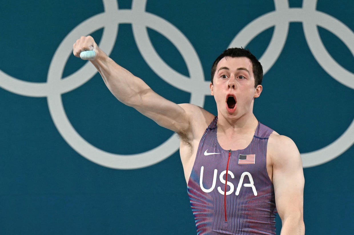 Hampton Morris becomes first American man to win Olympic weightlifting ...