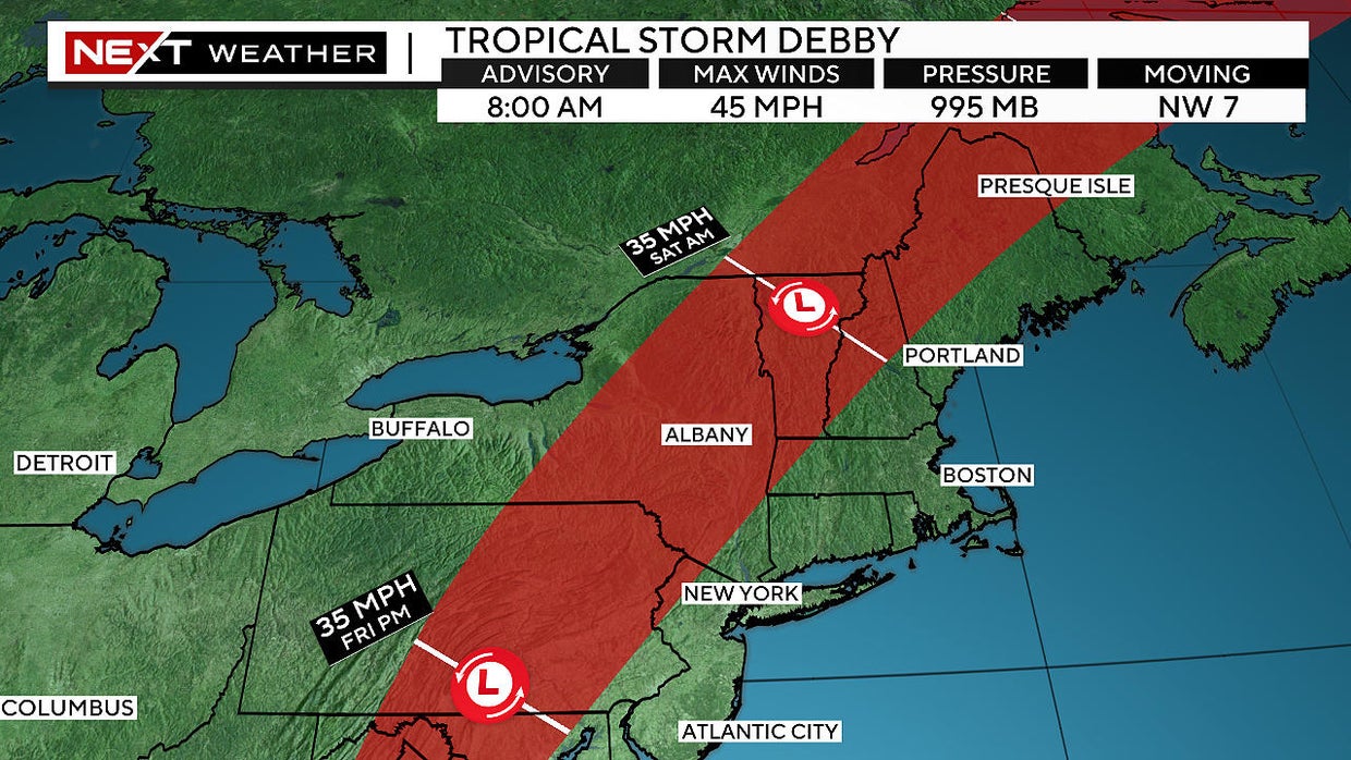 Tropical Storm Debby's path shifts, less rain coming to Massachusetts ...