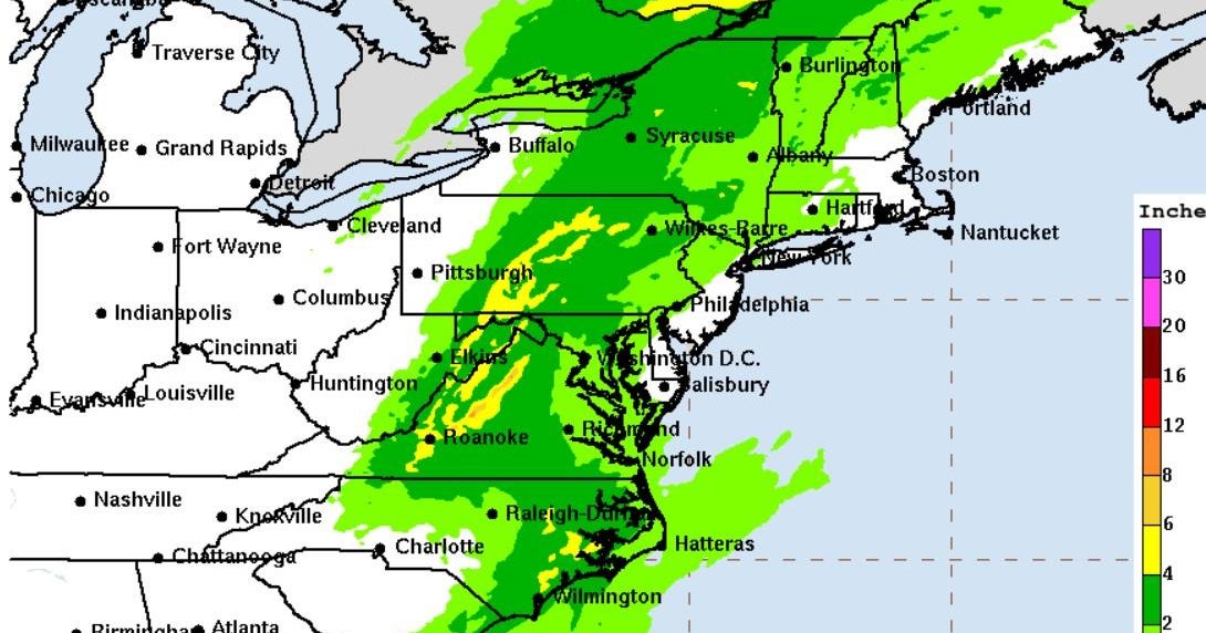 Maps show Tropical Depression Debby's path and forecast - CBS News