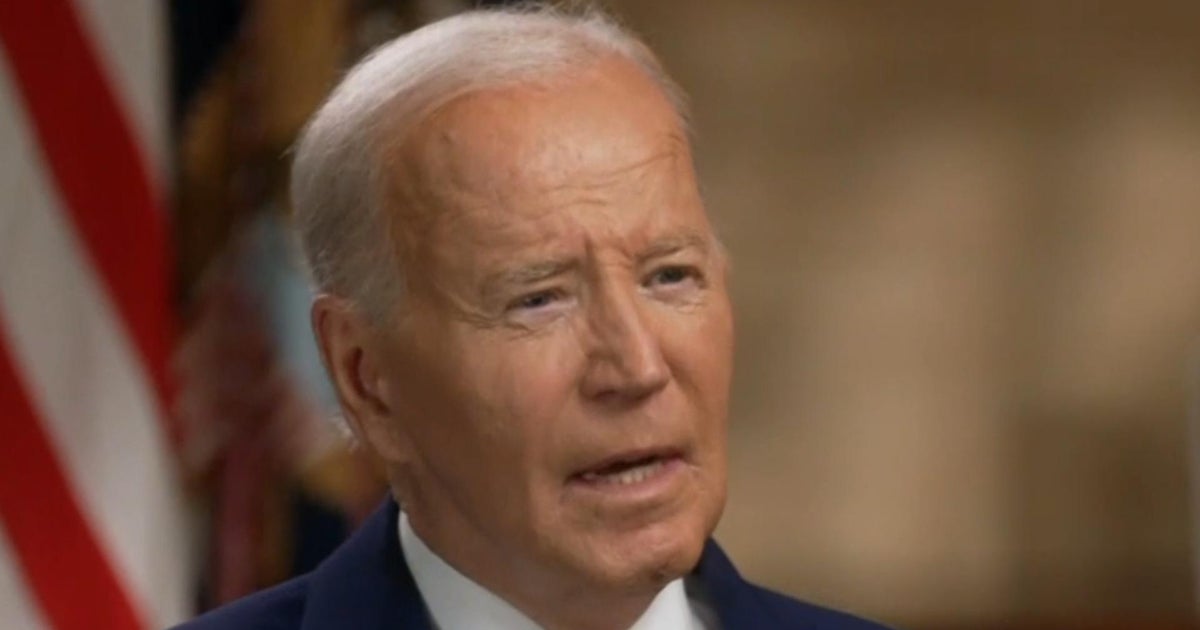 Biden explains why he dropped out of 2024 race in exclusive CBS News interview - CBS News
