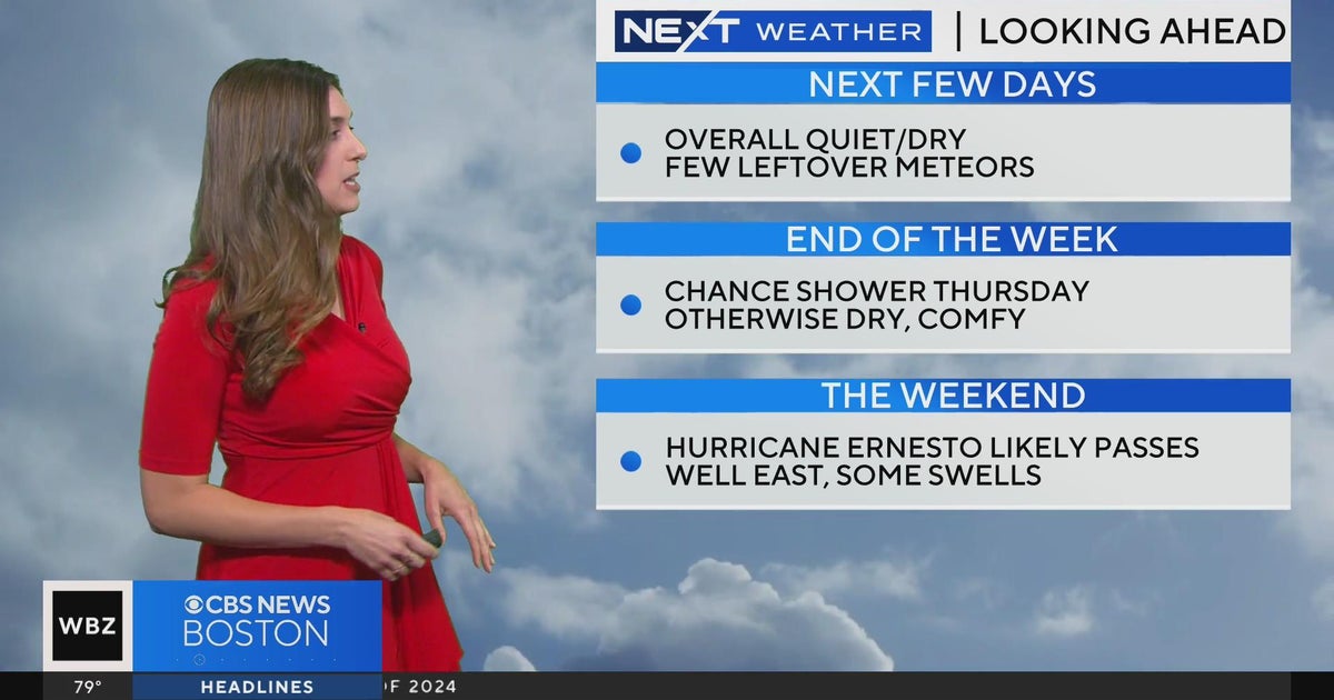 Next Weather: WBZ evening forecast for August 12, 2024 - CBS Boston