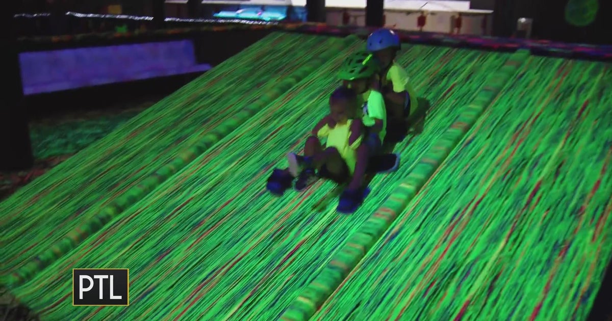 Throw a glow-in-the-dark party at Fun Slides Carpet Skate Park - CBS ...