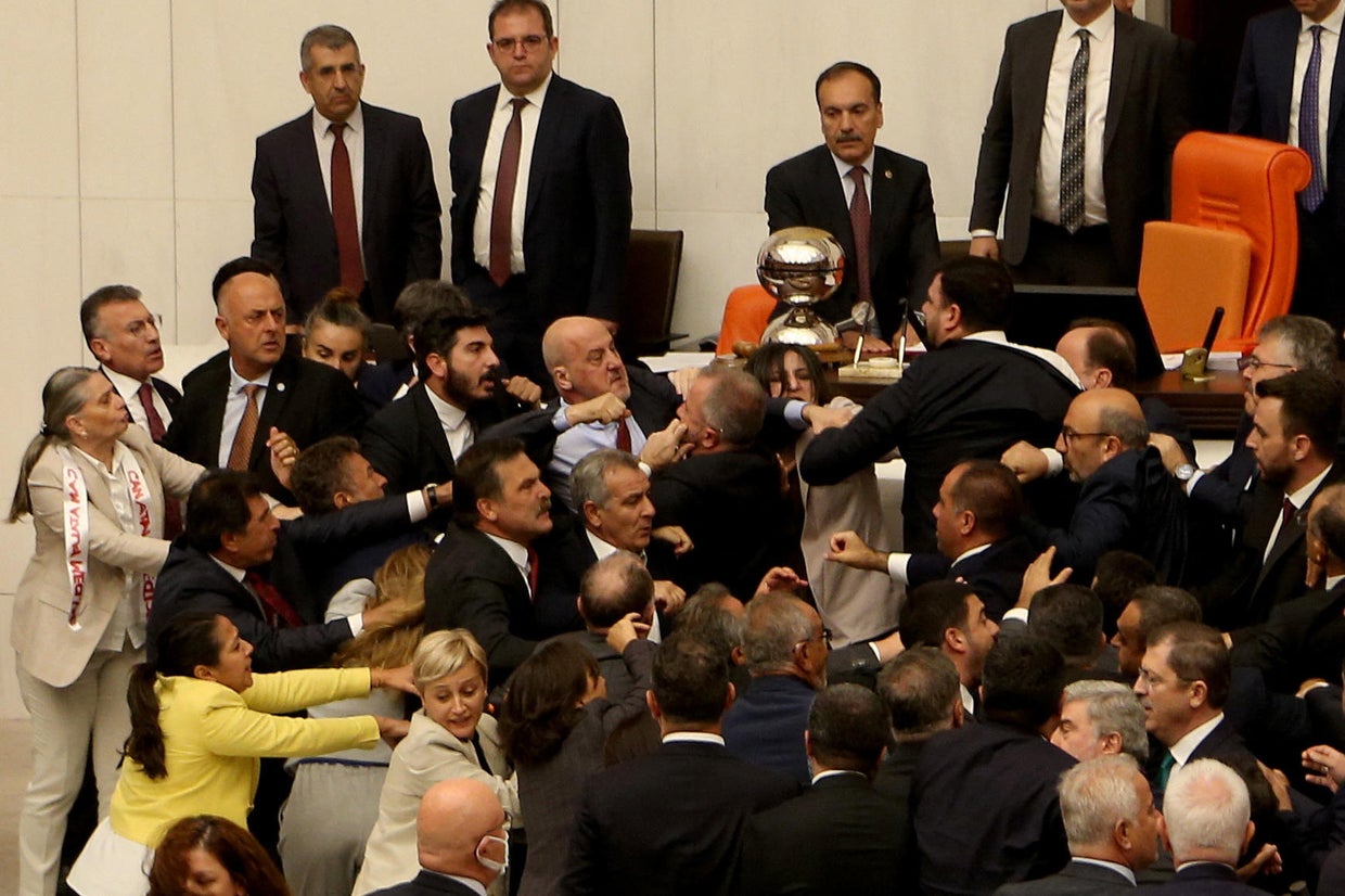 Turkish lawmakers draw blood after fistfight breaks out during debate ...