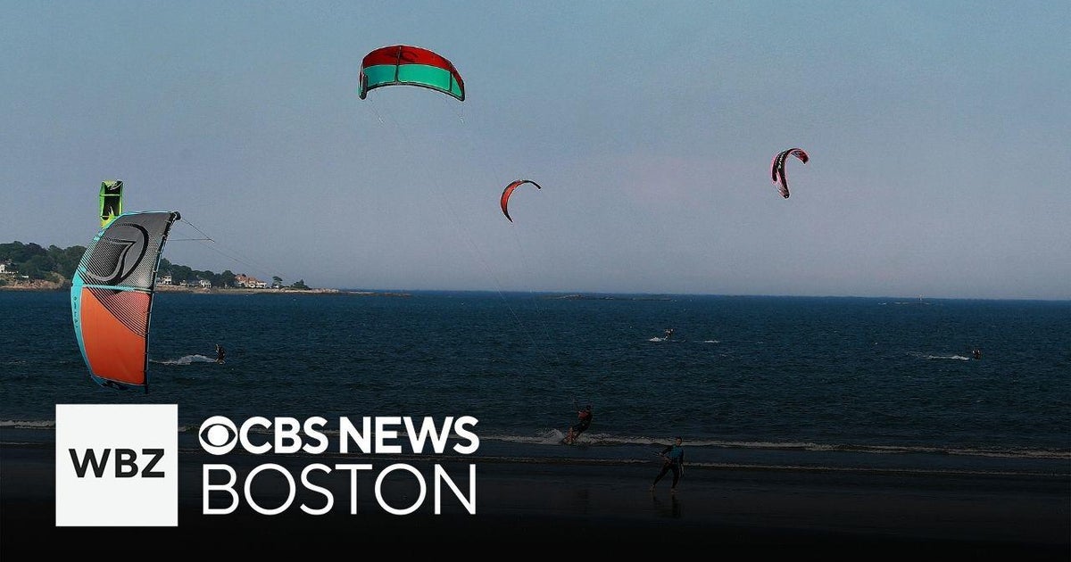 The wind makes this Massachusetts town a great kiteboarding spot - CBS ...