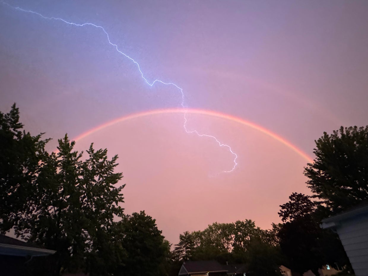 Storms bring colorful skies, rainbows to Twin Cities area