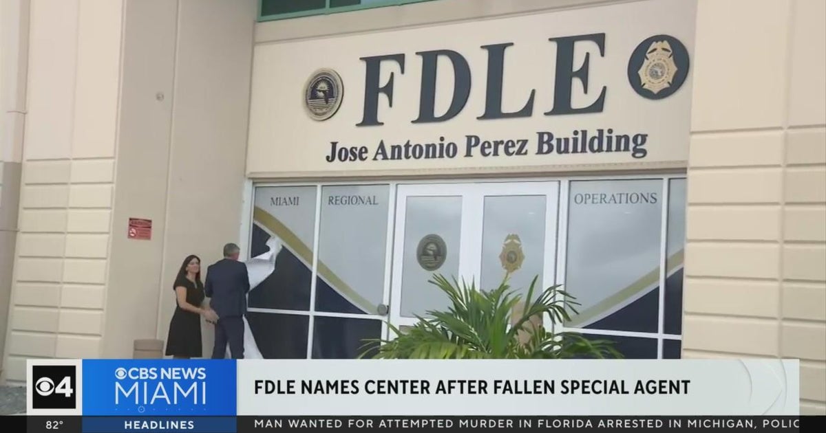 FDLE names Miami center after fallen agent - CBS Miami