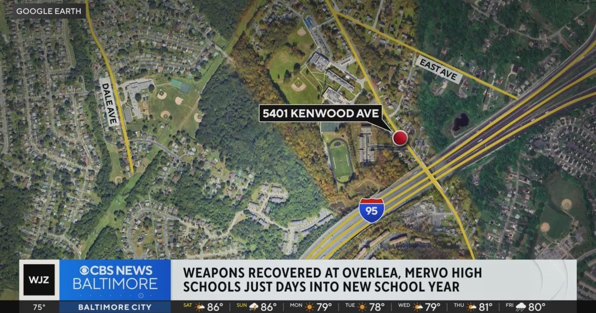 Weapons recovered at Overlea, Mervo high schools - CBS Baltimore