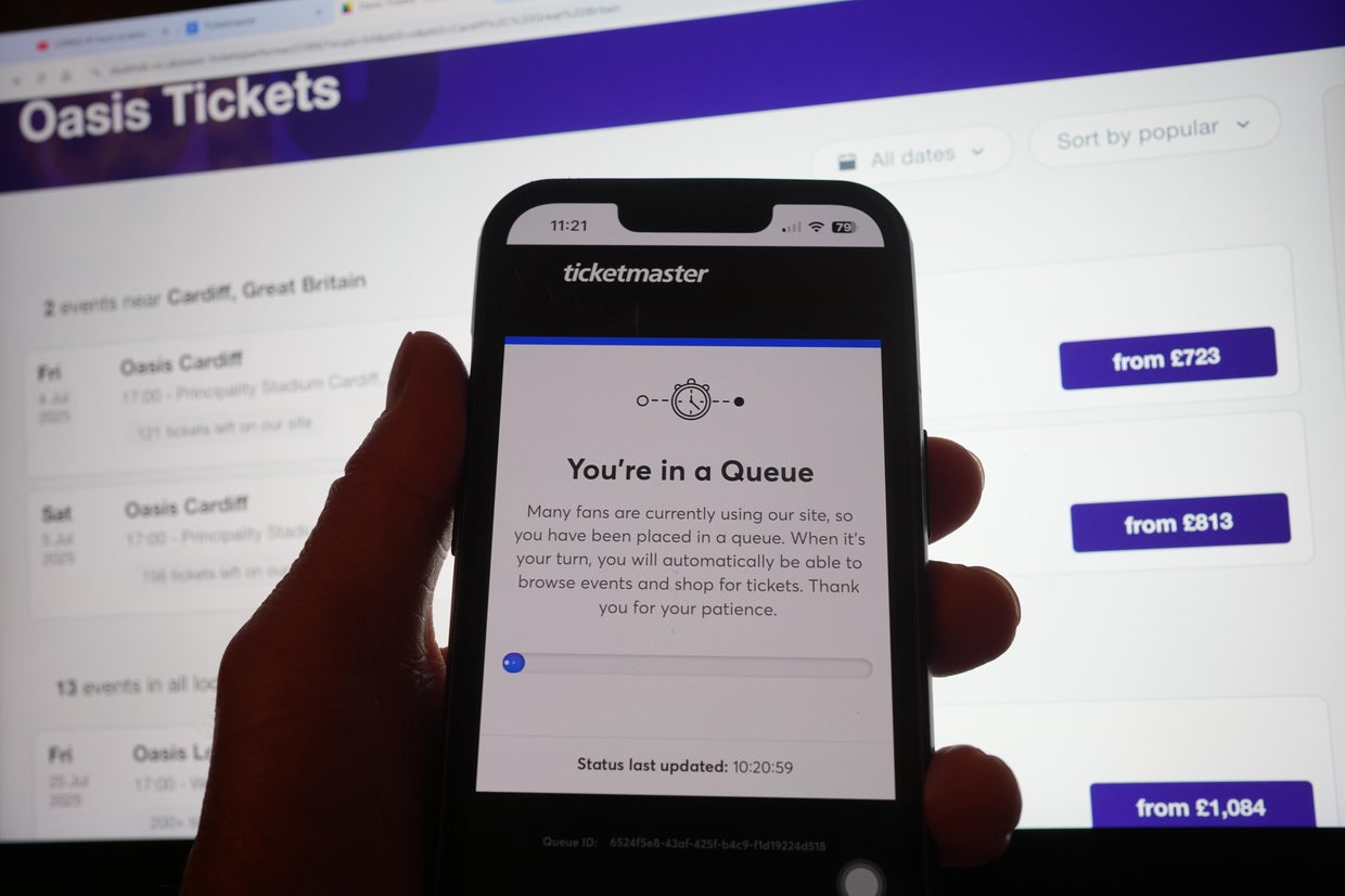 Long-awaited Oasis reunion hits snag as error messages, long queues ...