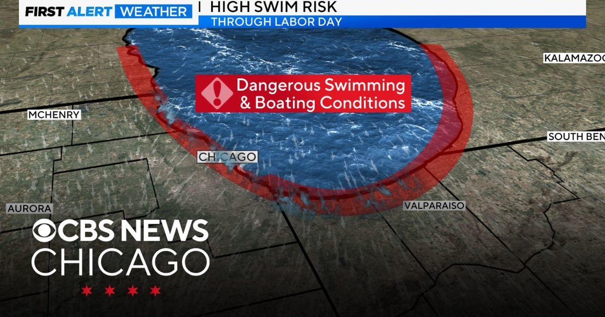 Dangerous waves, rip currents on Lake Michigan in Chicago area on Labor ...