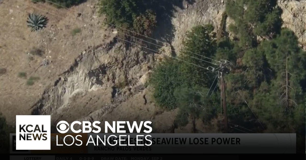 Rancho Palos Verdes landslide power shutoffs continue - CBS Los Angeles