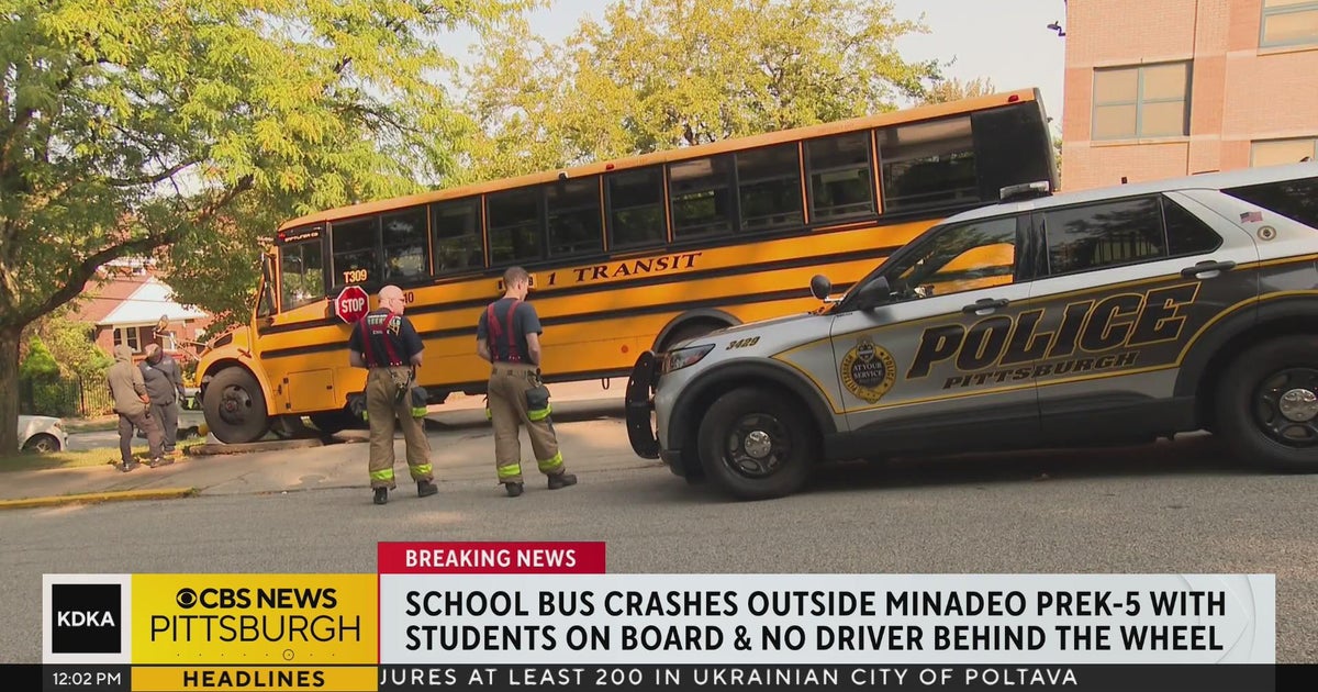 School bus crashes outside of PPS school with students on board - CBS ...