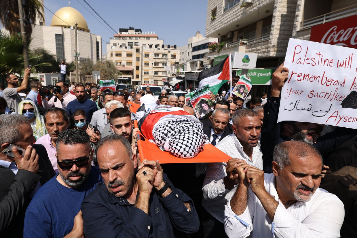 Procession in Israeli-occupied West Bank for Aysenur Ezgi Eygi draws ...