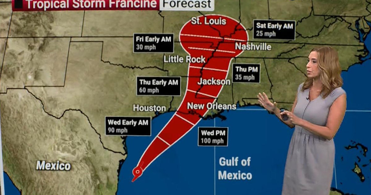 Tropical Storm Francine expected to intensify into a hurricane before ...