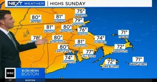 Next Weather: WBZ Evening Forecast For September 13 - CBS Boston