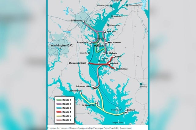 Chesapeake Bay Ferry Route Map 182 Route: Schedules, Stops & Maps