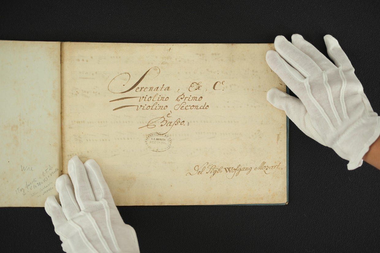 Unknown music composed by Mozart discovered in German library - CBS News