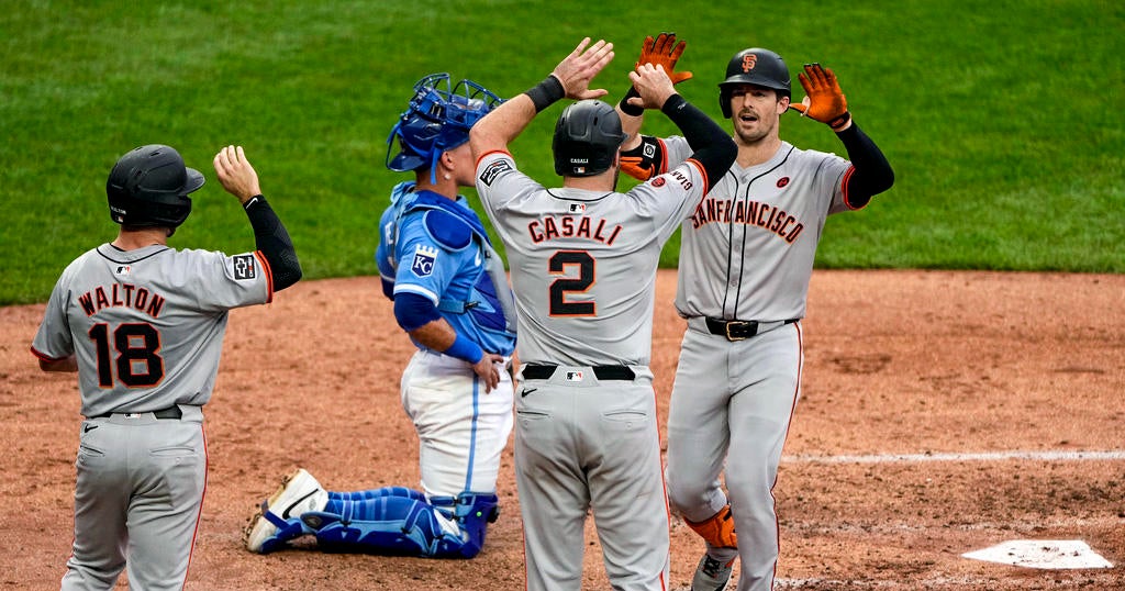 Wade, Chapman hit 2 homers each; Giants blank slipping Royals - CBS San ...
