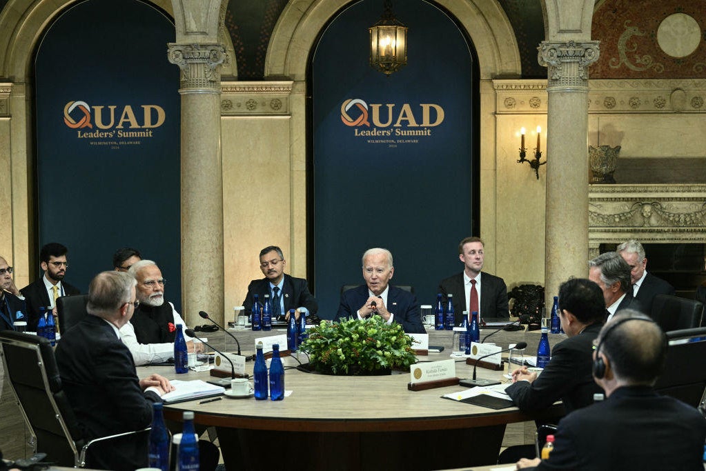 Biden hosts his final Quad summit at his Delaware home, high school ...