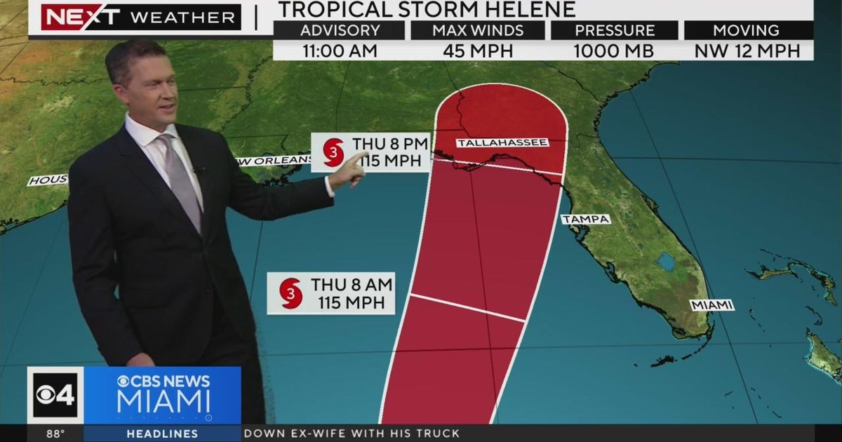 Tracking Tropical Storm Helene 9/24/2024 12PM - CBS Miami