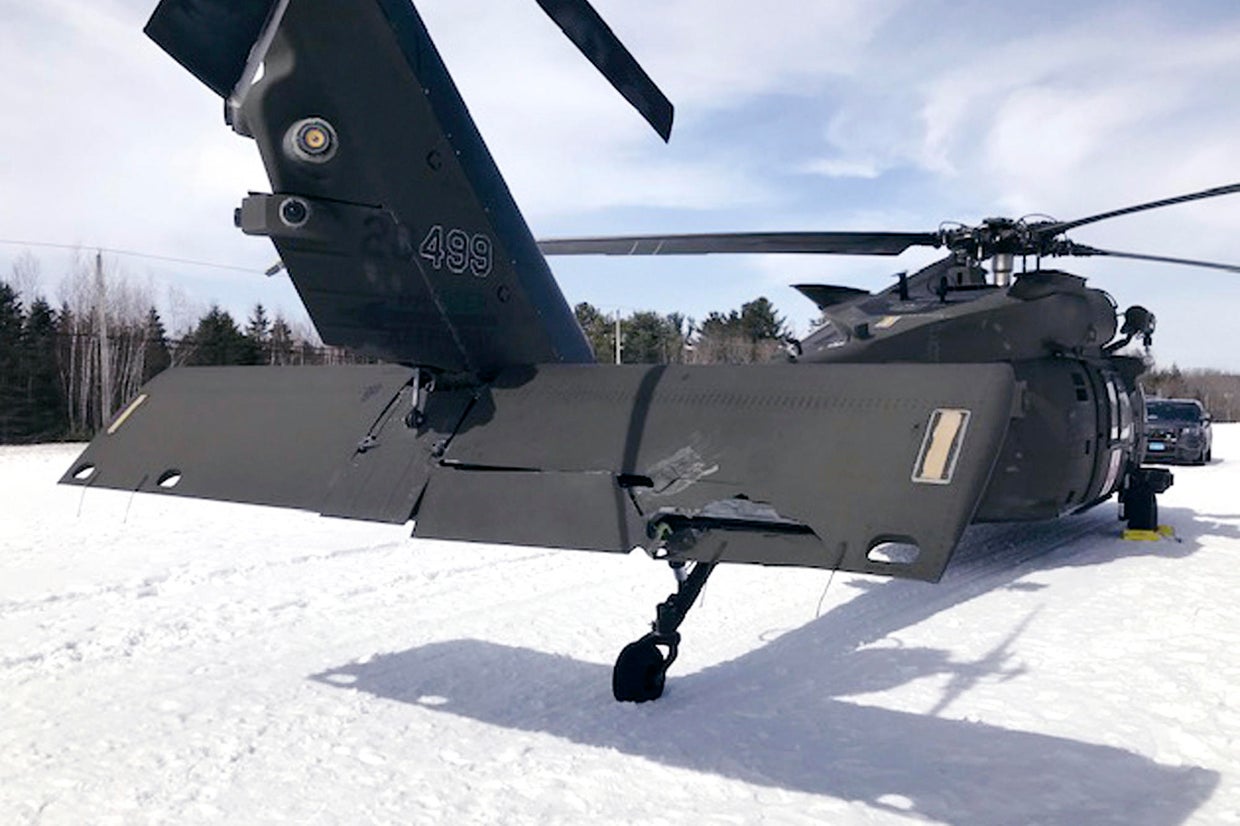 Snowmobiler who crashed into parked Black Hawk helicopter awarded $3 ...
