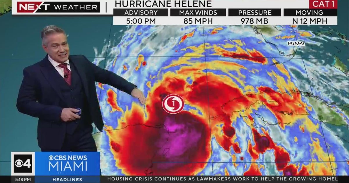 Hurricane Helene expected to grow in intensity - CBS Miami