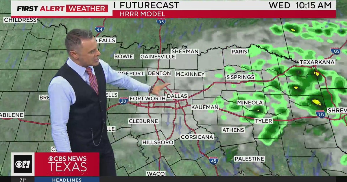 Rain moves out of North Texas after wet Wednesday morning - CBS Texas