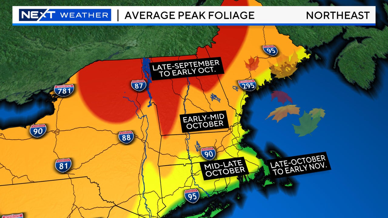 Current Foliage Map Of The Usa Fall Foliage Outlook: Peak Color Will