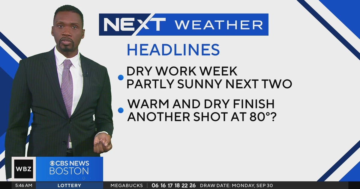 Next Weather: WBZ morning forecast for October 1, 2024 - CBS Boston