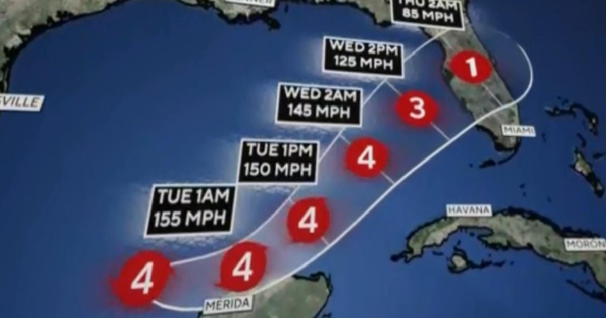 Hurricane Milton now a Category 4 storm, headed for western Florida ...