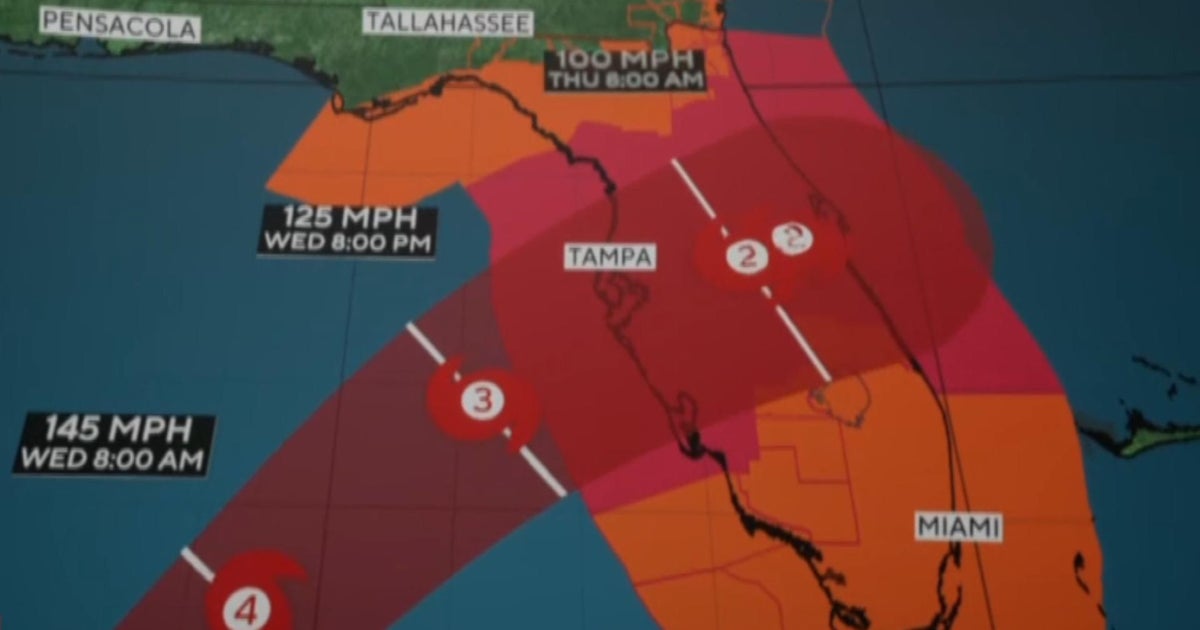 Hurricane Milton's immense size forces more evacuations - CBS News
