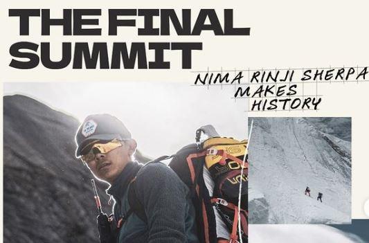 Nepali mountaineer Nima Rinji Sherpa becomes youngest to climb all 14 of the world's highest ...