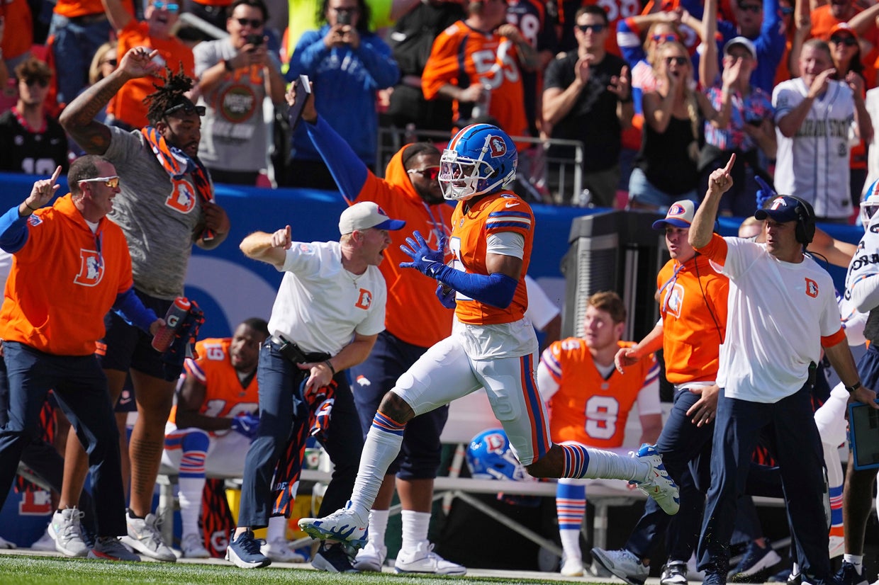 After Patrick Surtain II's 2 interceptions helped the Broncos beat Las Vegas, he's named AFC ...