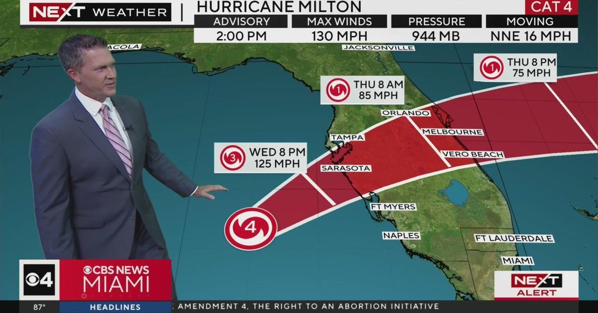 Tracking Hurricane Milton: Wednesday 10/9/2024 2PM - CBS Miami
