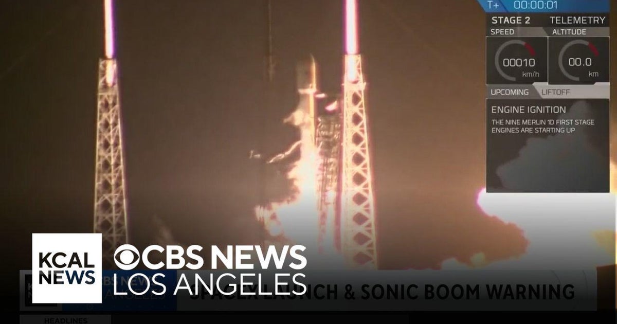 SpaceX warns of sonic boom due to rocket launch in SoCal - CBS Los Angeles