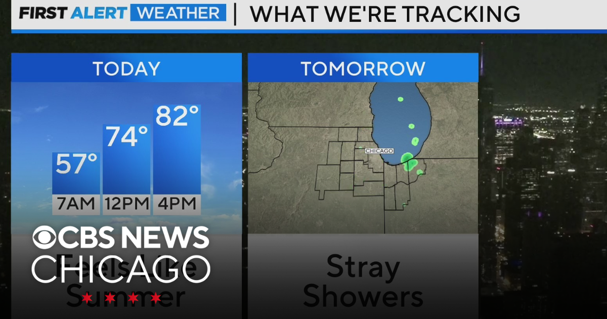 Highs near 80 degrees on Monday in Chicago - CBS Chicago