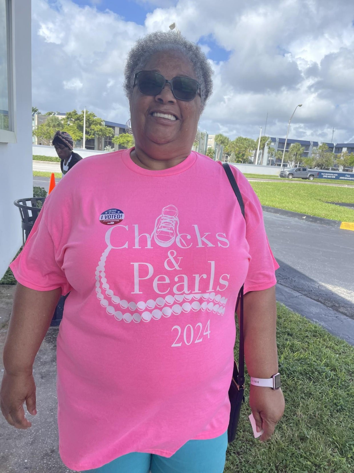 CBS Miami viewers proudly show off their "I Voted" stickers