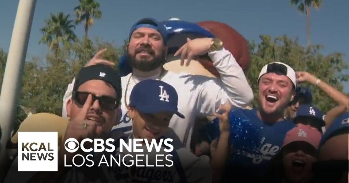 Dodgers fans celebrate World Series Win - CBS Los Angeles