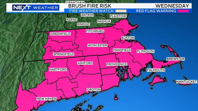 Red flag warning issued for "critical fire weather conditions" in ...