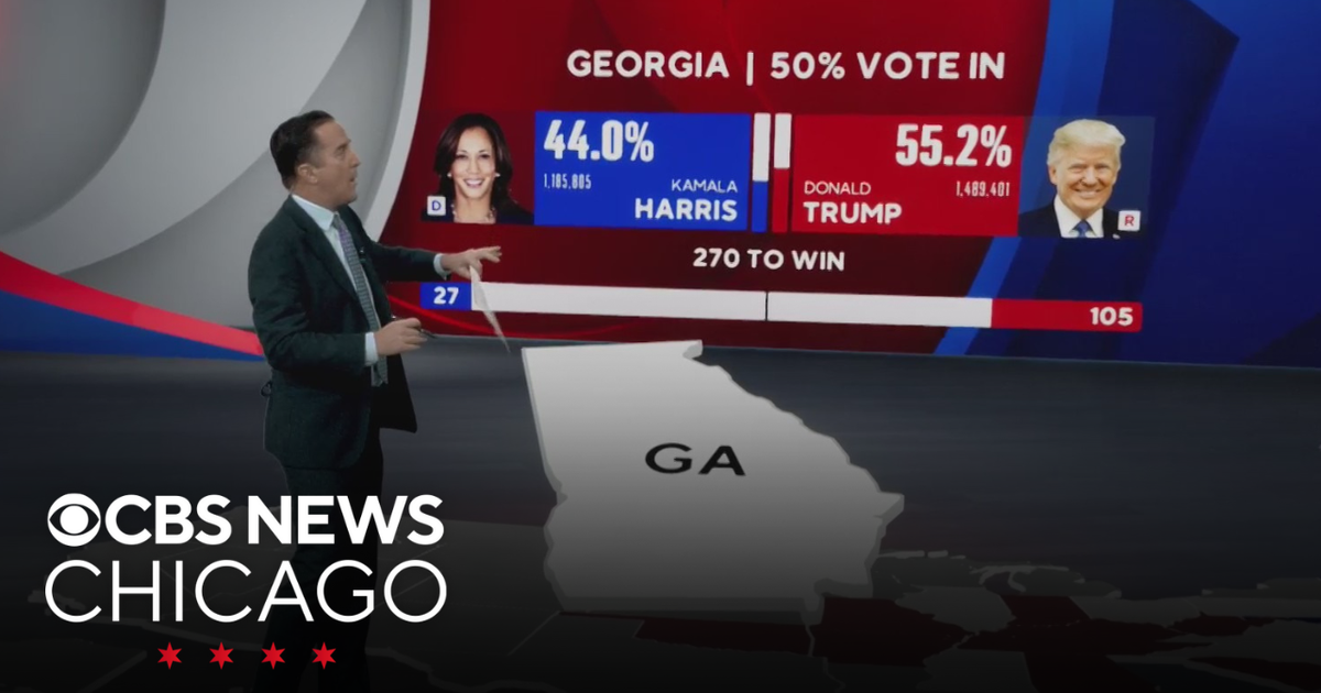 Some early states called for Trump, Harris on election night - CBS Chicago